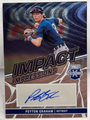 Peyton Graham 2023 Panini Elite Extra Edition Impact Impressions ...