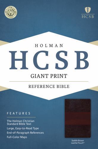HCSB Giant Print Reference Bible, Saddle Brown LeatherTouch by Holman ...