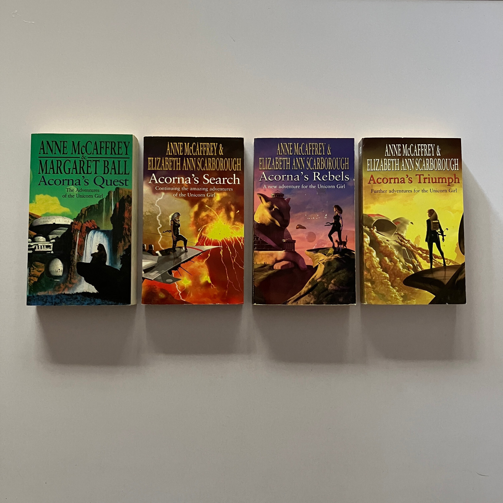 Acorna Series by Anne McCaffrey x4 Book Bundle - Quest, Search, Rebels ...
