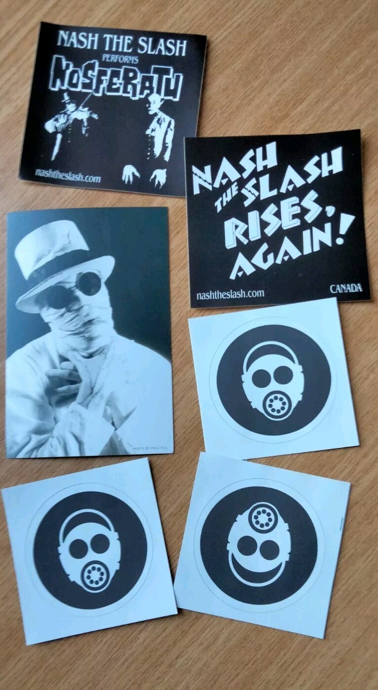 NASH THE SLASH PROMO POSTCARD AND STICKERS BUNDLE (SET TWO) FREE UK P&P ...