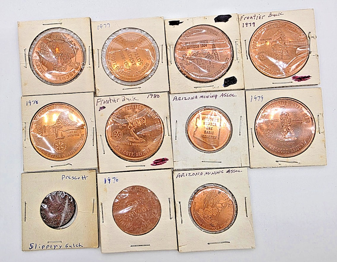 Lot of Various CITY of PRESCOTT ARIZONA Copper Token Coins | eBay