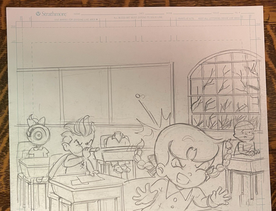 ORIGINAL PENCIL ART~DAN PARENT~11X17"HAND DRAWN & AUTOGRAPHED~SABRINA ...