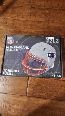New England Patriots NFL 3D Helmet Puzzle PZLZ By Foco 46 PCS Ages 7 ...