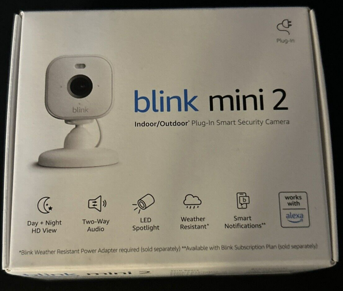 Blink Mini 2 — Indoor and Outdoor Plug-in smart security camera HD ...