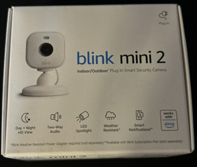Blink Mini 2 — Plug-in smart security camera HD night view in color b ...