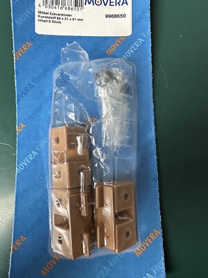 Eckverbinder Möbel Eckverbinder Movera Kunststoff dunkelbraun 3 Stück ...