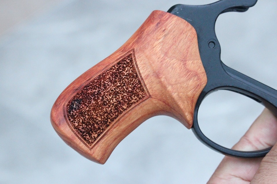 CUSTOM RUGER LCR GRIPS FOR LCR-X ROSEWOOD PALM SWELL ** OIL FINISH ...