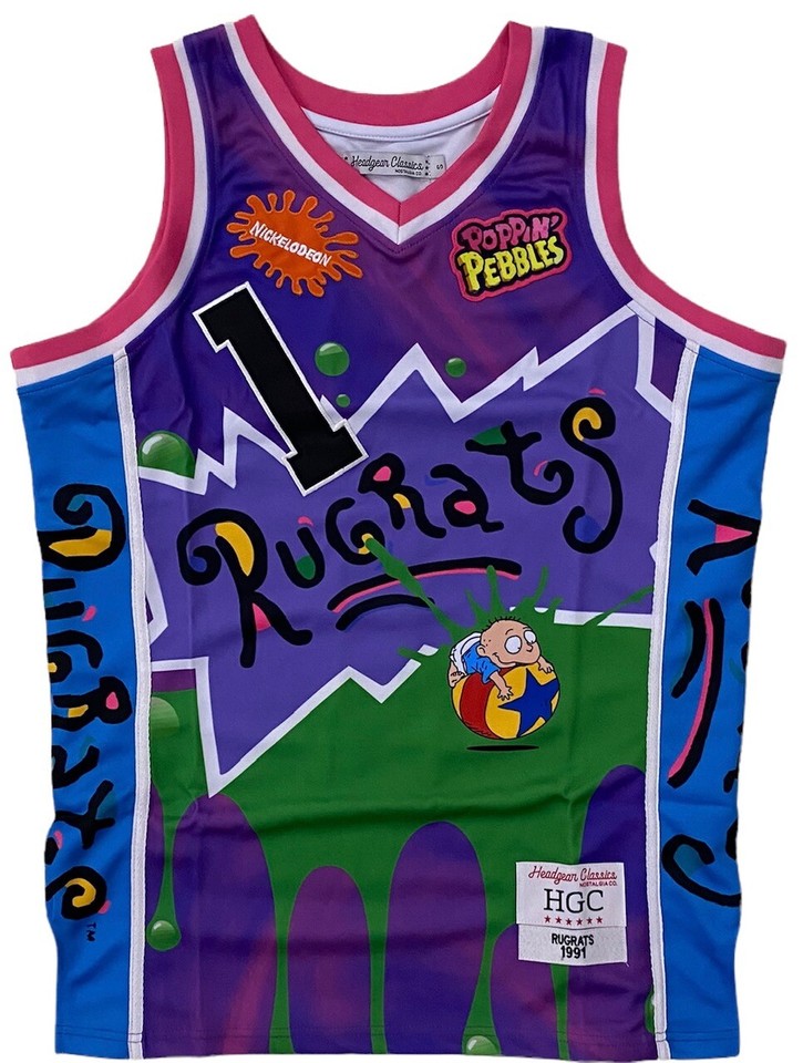 Rugrats Nickelodeon Men's Headgear Classics Reptar Cereal Basketball ...