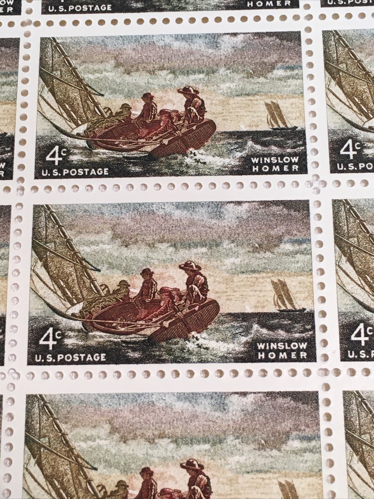 USPS 4c Stamp Sheet Winslow Homer Artist Lot of 3 | eBay
