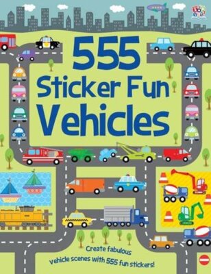 555 Vehicles (555 Sticker Fun) by Mayes, Susan Book The Fast Free ...