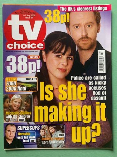 TV CHOICE mag 1-July-2000 EastEnders Carly Hillman Chris Ellison Emma ...
