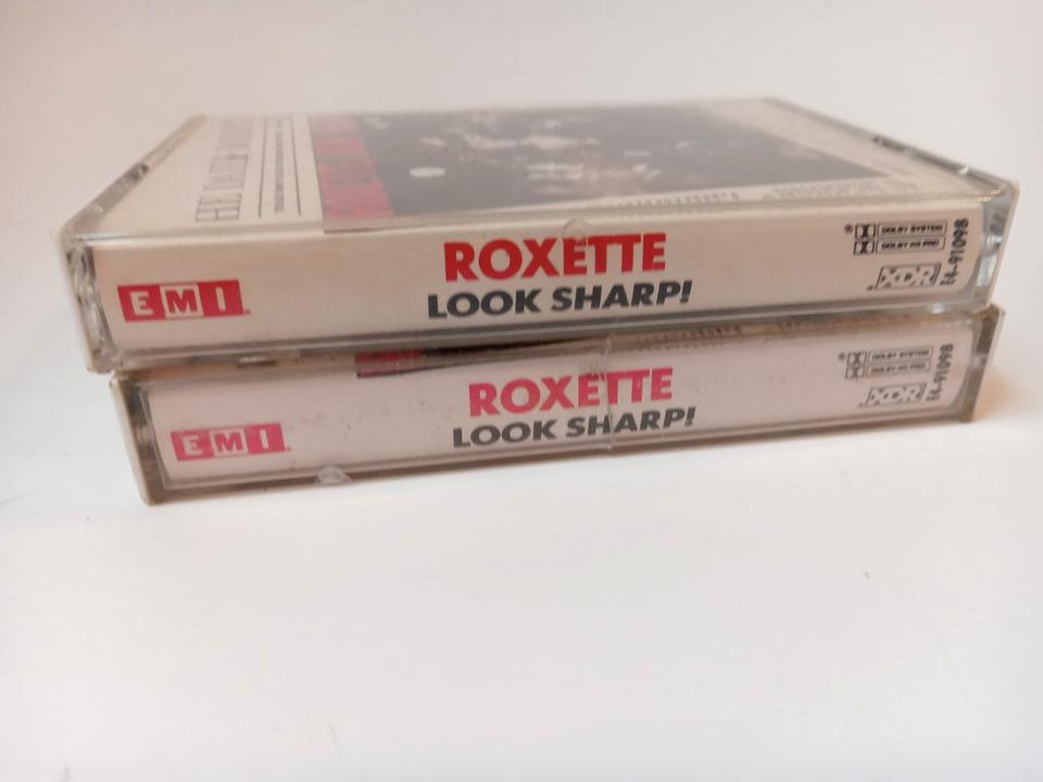 Set of 2 Roxette - Look Sharp! (Cassettes) (1988, EMI) (Original White ...