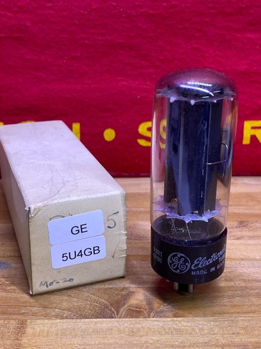GE 5U4GB Rectifier Tube Black Plate Tested Good | eBay