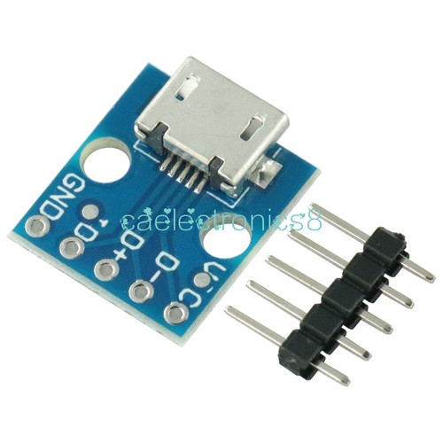 5Pcs Micro USB Board Power Adapter 5V Breakout Switch Interface Module ...
