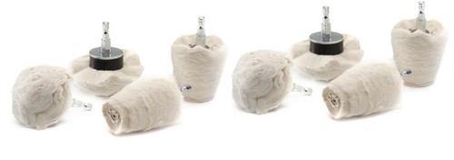 2 New RYOBI 4 pc. Buffer Sets HEX Shank Contour Buffing ( 8 Buffs Total ...