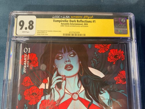 VAMPIRELLA DARK REFLECTIONS #1 CGC 9.8 JENNY FRISON JSA SIGNED VARIANT ...