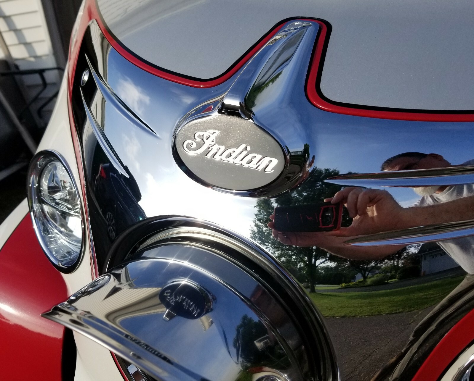 Indian Roadmaster/Chieftain Headlight Bezel Background Decal/Sticker ...