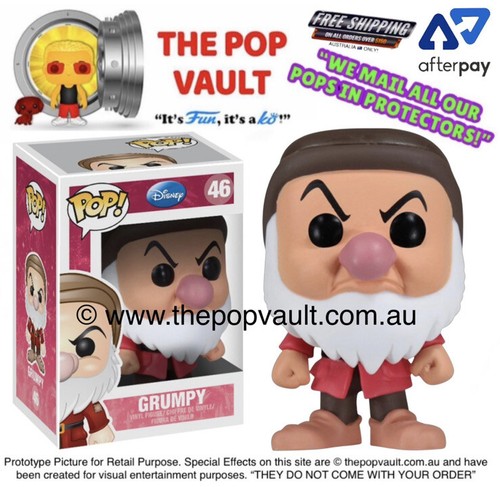 FUNKO POP VINYL DISNEY SNOW WHITE AND THE SEVEN DWARFS #46 GRUMPY BNIB ...