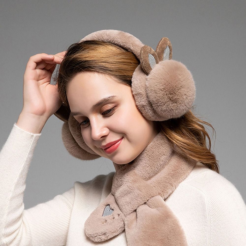 Cold Protection Folding Ear Warmer Rabbit Ear Ear-Muffs Women Men ...