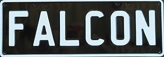 Ford Falcon G6 G6E Turbo GT XR6 Number Plates Licence Vanity Sign ...