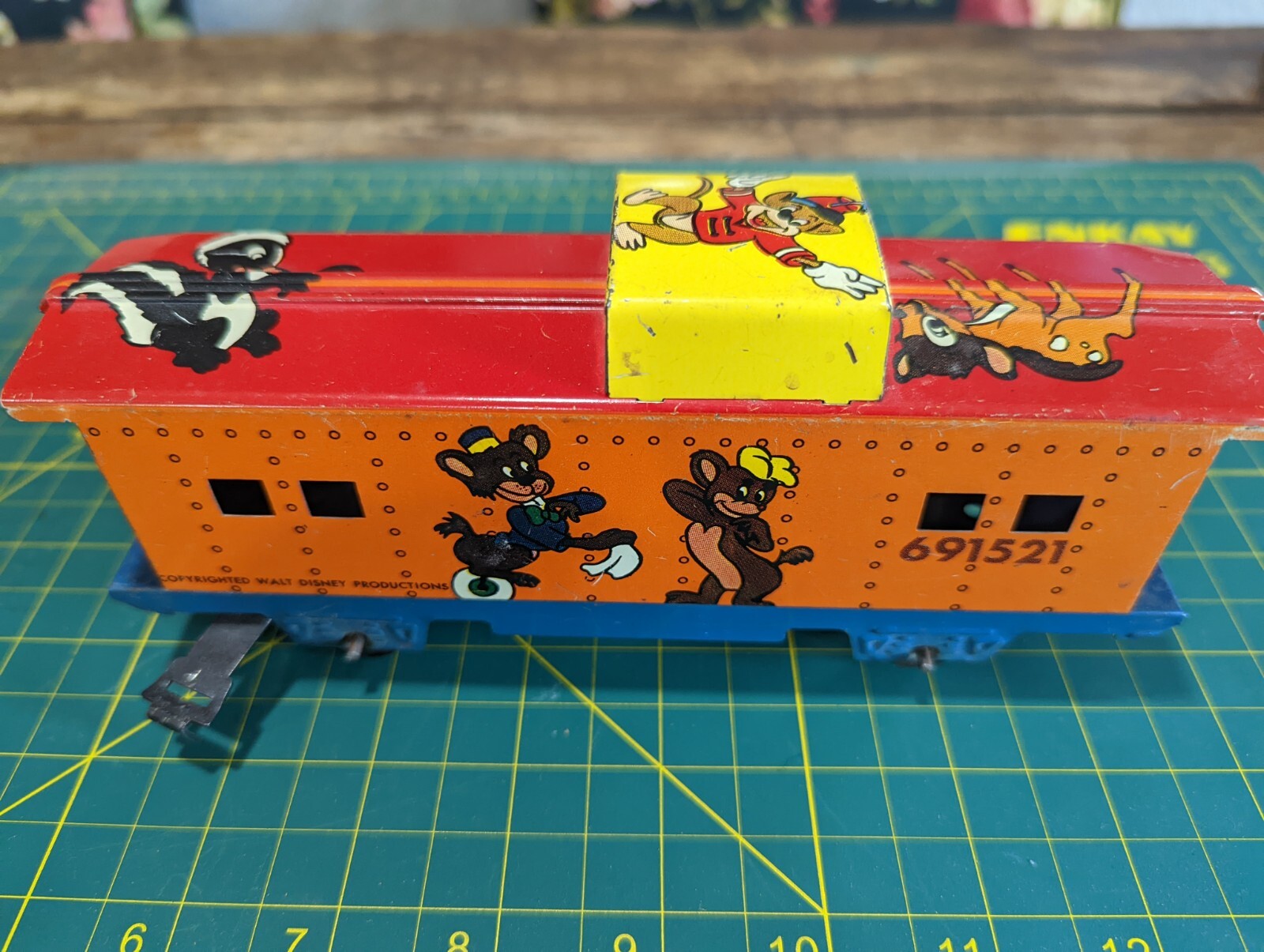 Rare 1952 Marx/Disney MICKEY MOUSE METEOR TRAIN SET+BOX/KEY Toy ...