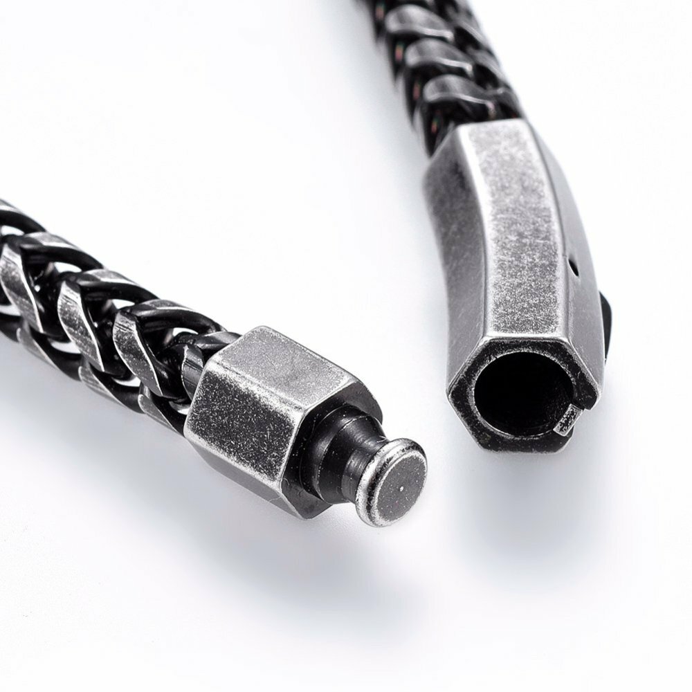 304 Stainless Steel Chain Bracelet Bayonet Clasp Gold 8.5" 6mm A107 | eBay