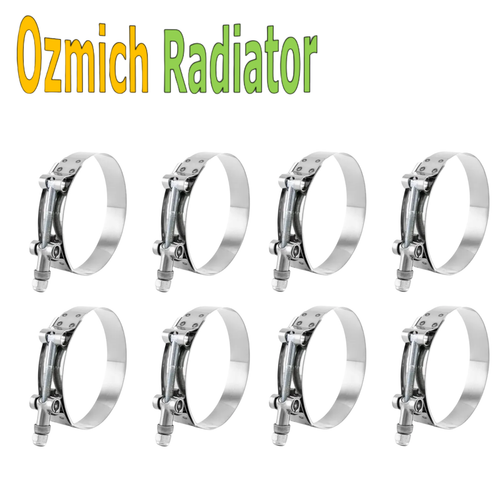 8pc Turbo Pipe Silicone Hose Stainless Steel T-Bolt Clamps 58mm ...