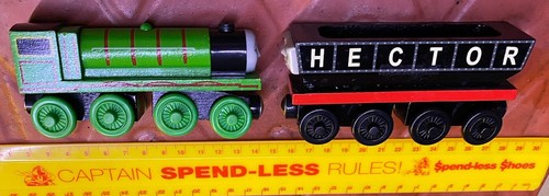 HECTOR THE HORRID HOPPER & HENRY THOMAS TANK ENGINE & FRIENDS WOODEN ...