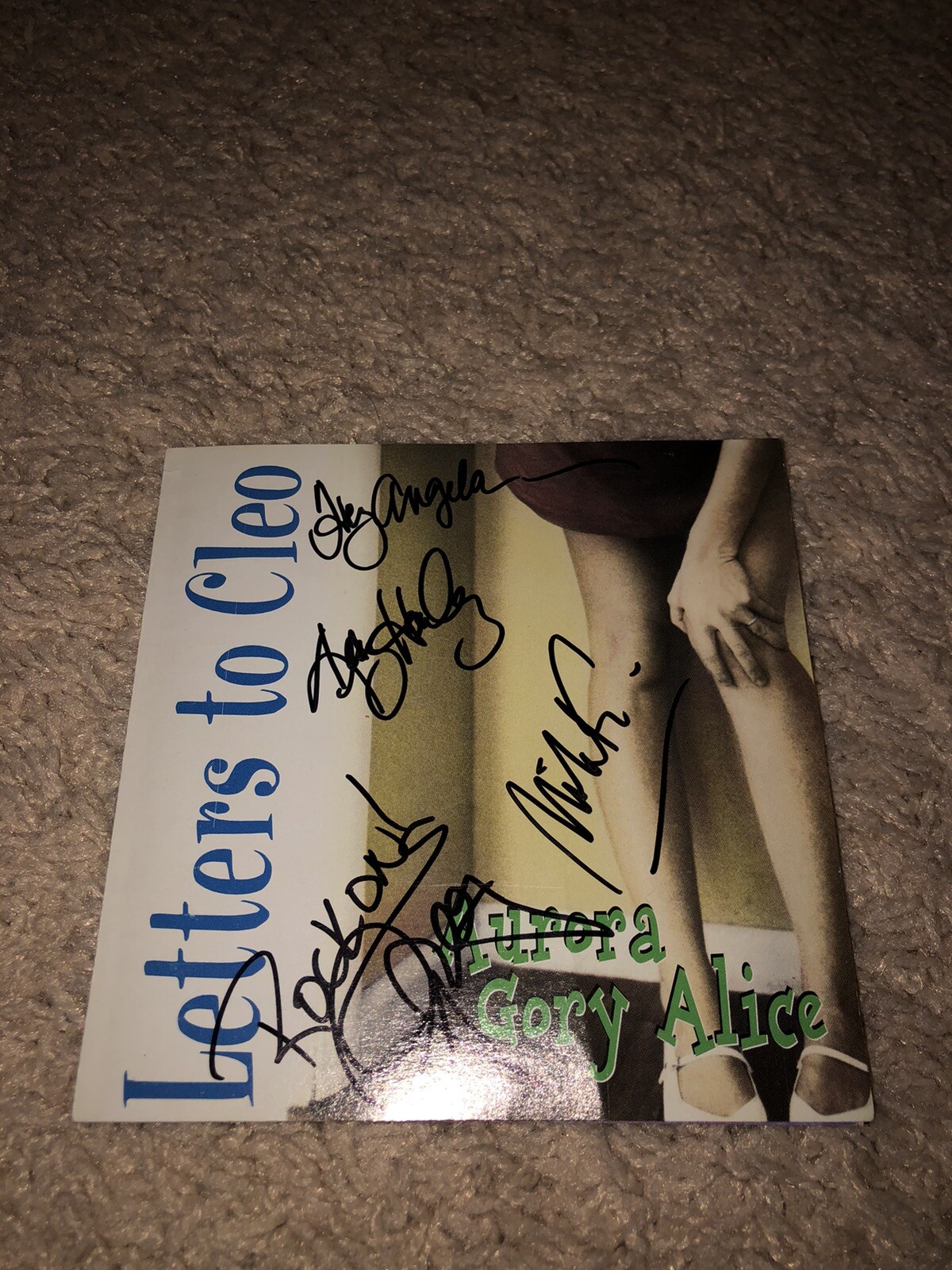 SIGNED! Aurora...By Letters To Cleo CD Rock Kay Hanley Veruca Salt ...