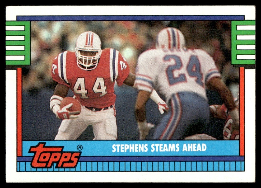1990 Topps #521 John Stephens New England Patriots | eBay