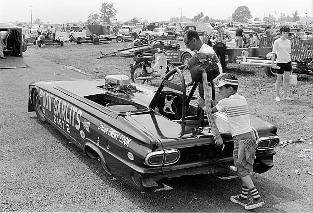 NHRA Drag Racing Great Don Garlits, Big Daddy 13 Old Motor Racing Photo ...