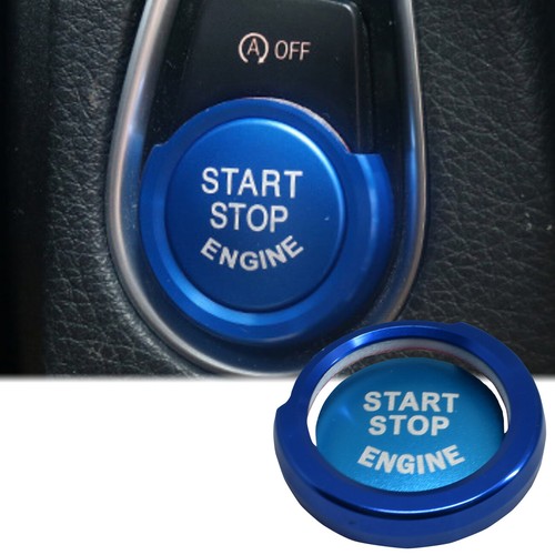 Aluminum Alloy Blue Engine Start Stop Button Cover Fits 14-20 F32 F33 ...
