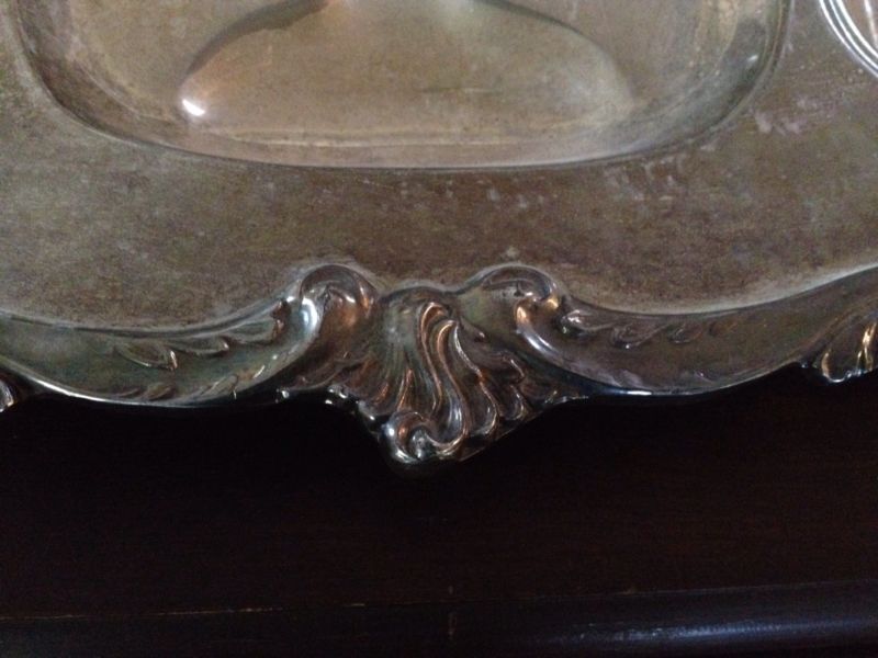 SILVERPLATE VINTAGE EXTRA LARGE HEAVY SILVER PLATE MEAT PLATTER | eBay