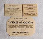 Group Of Vintage Robinson Drug Store Memphis Drug Labels Circa 1910 | eBay