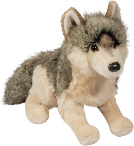 Douglas Dlux Smoke Wolf Plush Stuffed Animal 18" (46 cm) | eBay UK