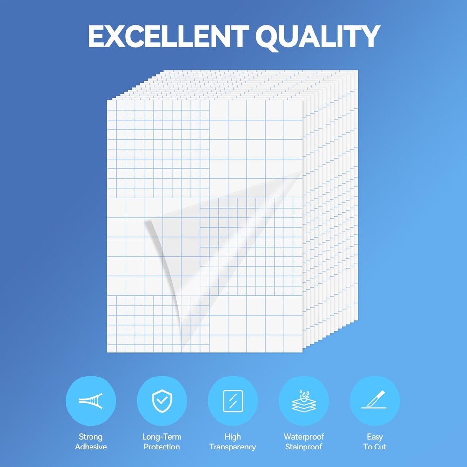 36 Sheets Transparent Laminate Sheets 8.5x11 inch Self Adhesive ...