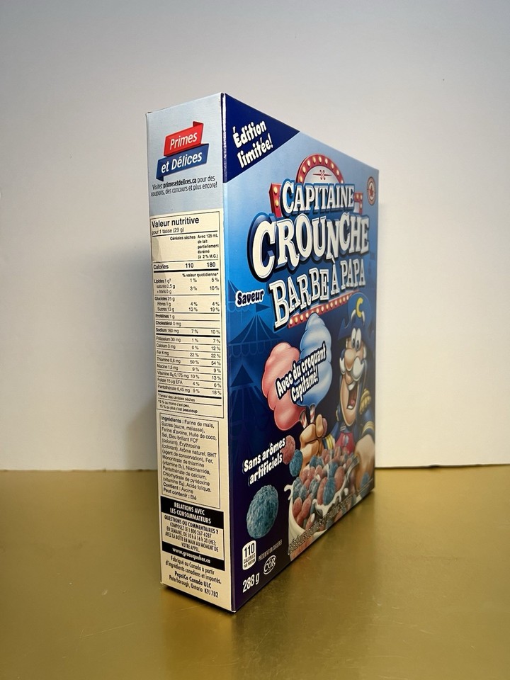 🔥 New Limited Cap’n Crunch COTTON CANDY Sugar Sweet Captain Cereal Box ...