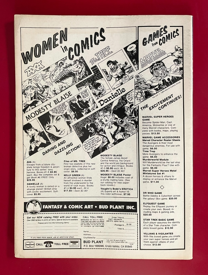 SAVAGE SWORD OF CONAN THE BARBARIAN #112 JOE JUSKO 1985 Marvel Red ...