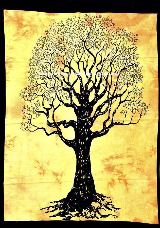 Large Indian Tree Of Life Tapestry Wall Hanging Boho Hippie Mandala ...