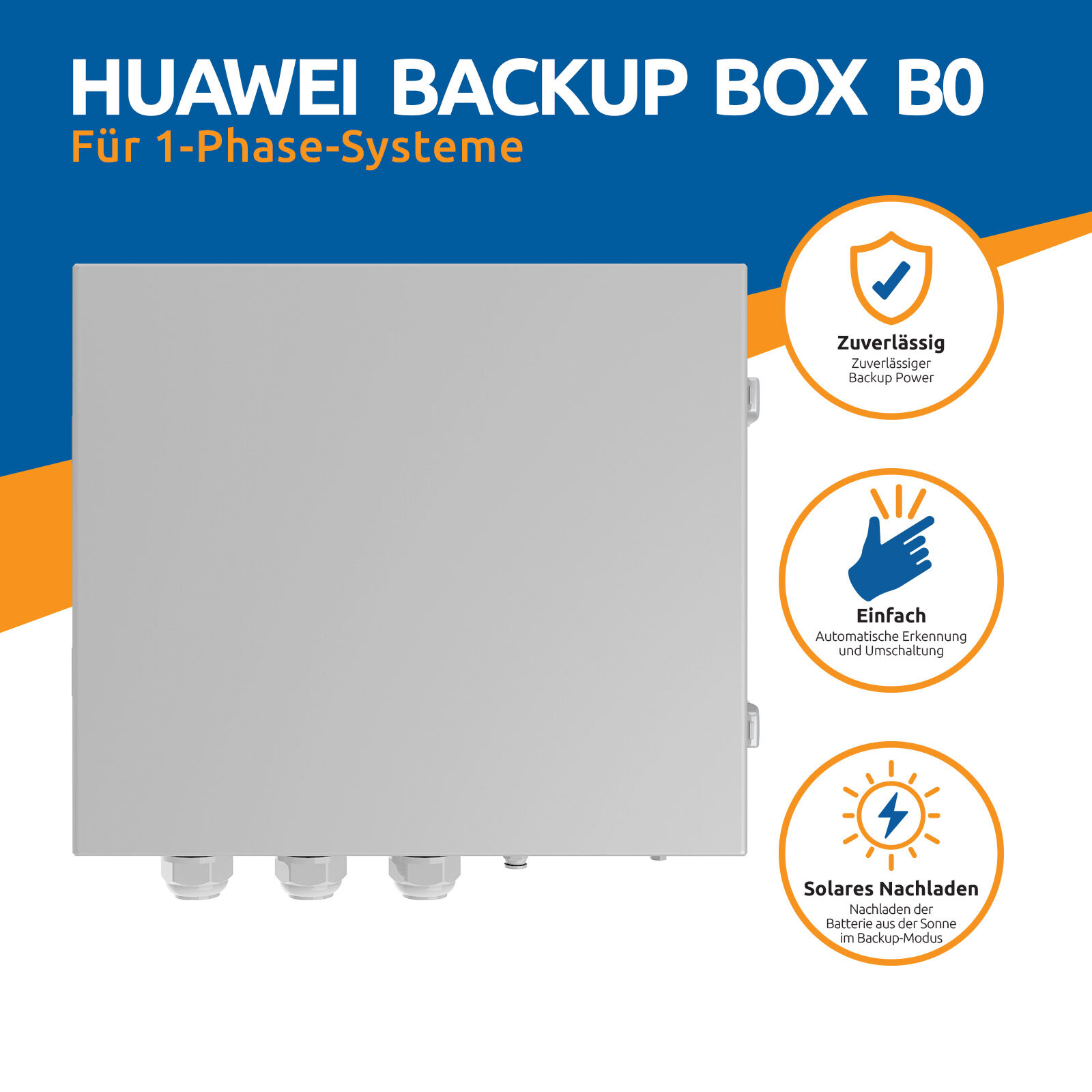 Huawei Backup Box B0 Umschaltbox PV Notstrom Einphasig für Huawei ...