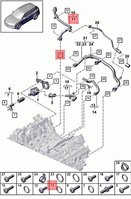 Genuine Porsche Inlet Tube O-Ring 9A7-005-652-00 for sale online | eBay