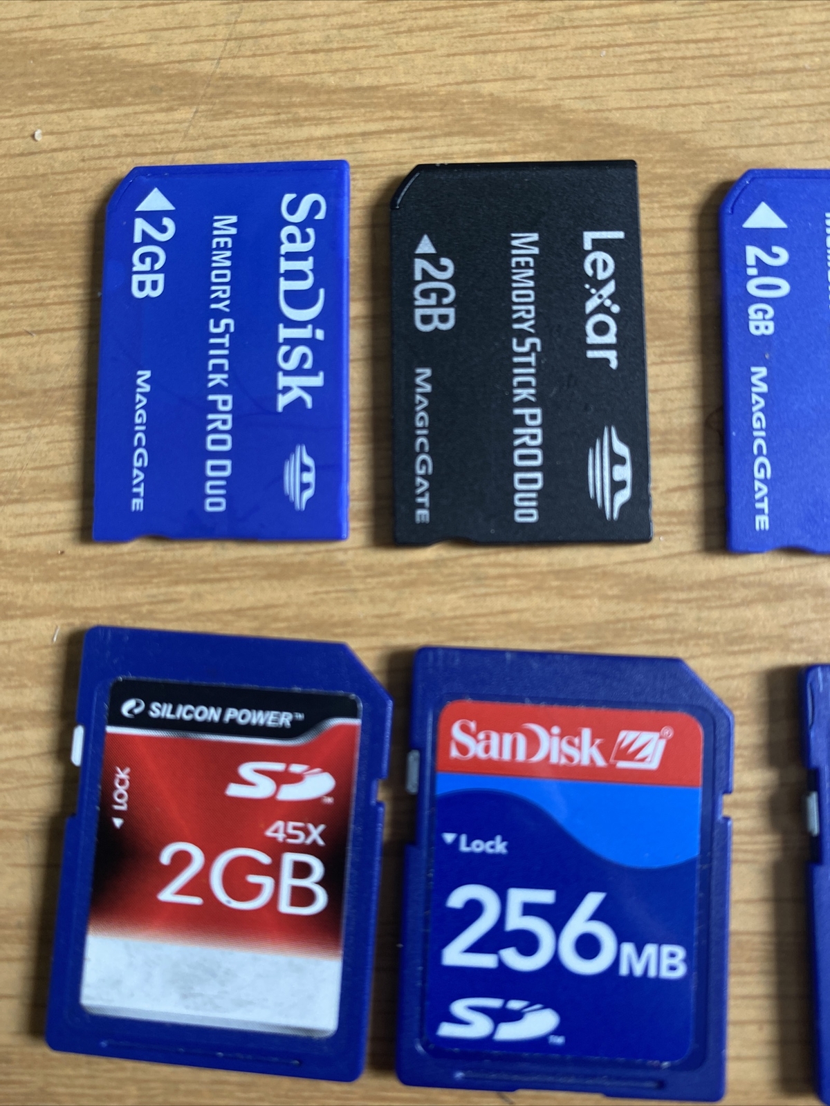 LOT VINTAGE SD & MEMORY STICK PRO DUO CARDS SANDISK EXTREME ULTRA III ...