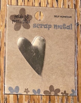 Petals & Possibilities Scrap Metal Self Adhesive Copper Aluminum Heart ...