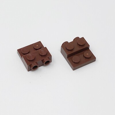 99206 LEGO Parts Plate Modified 2x2x2/3 w/ 2 Studs on Side REDDISH ...