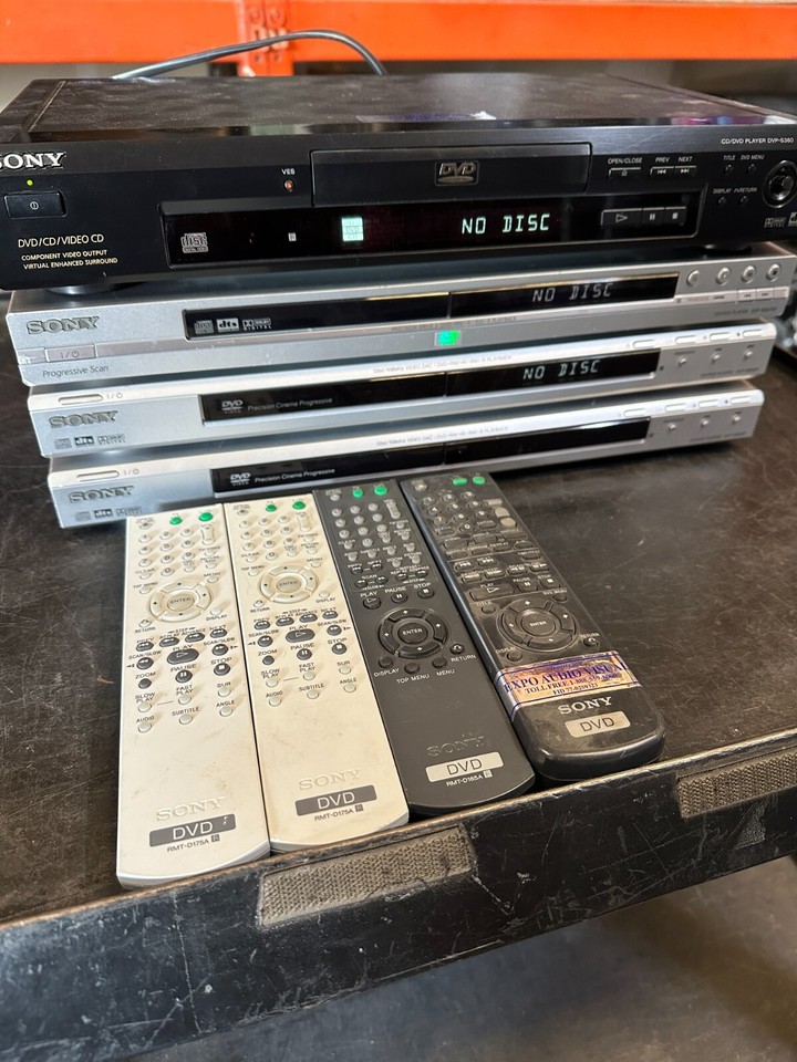 Lot of 4 SONY DVD players! ALL TESTED AND WORKING! | eBay