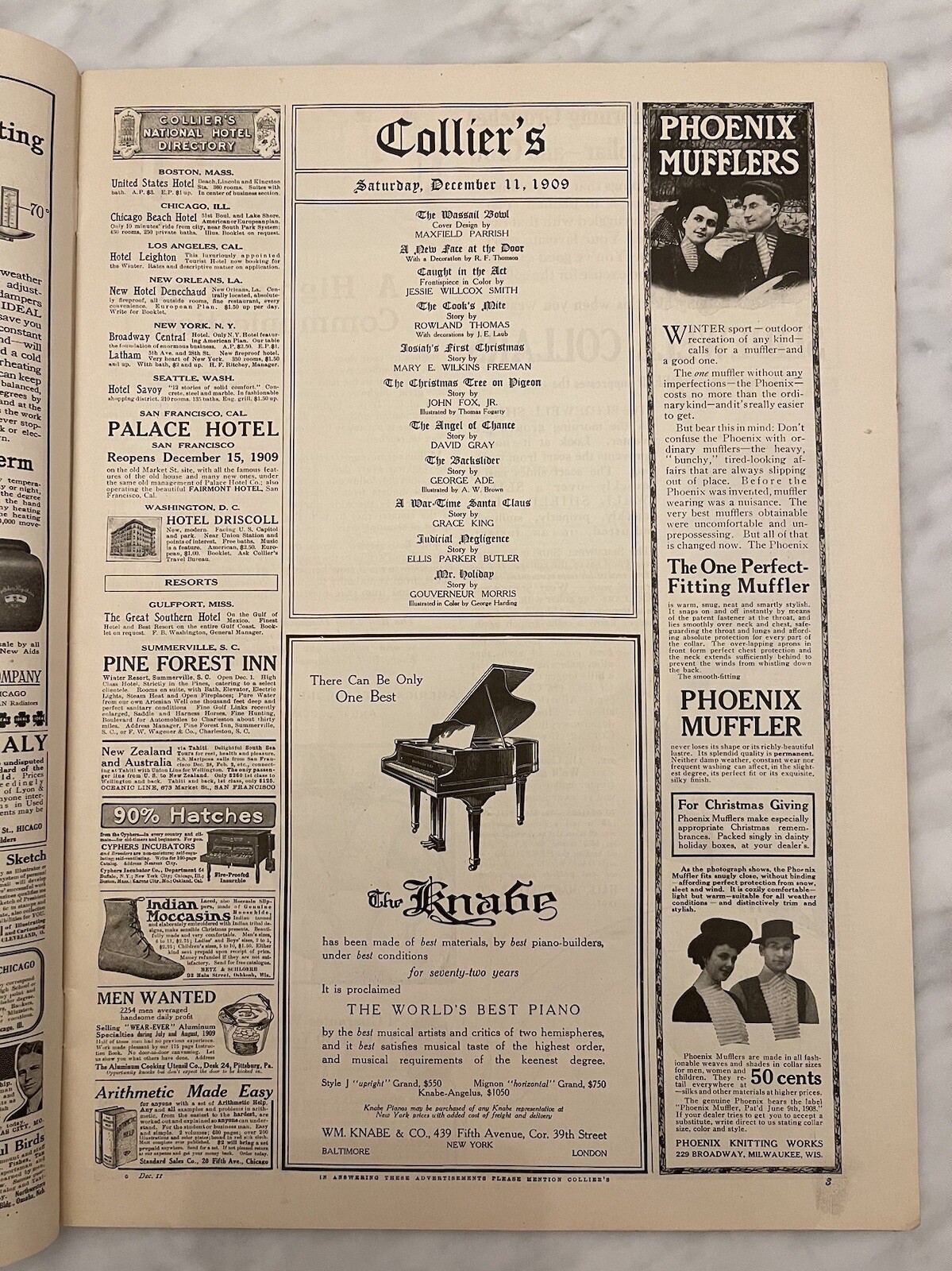 Colliers Magazine - Dec 11 1909 - Maxfield Parrish cover & Complete ...