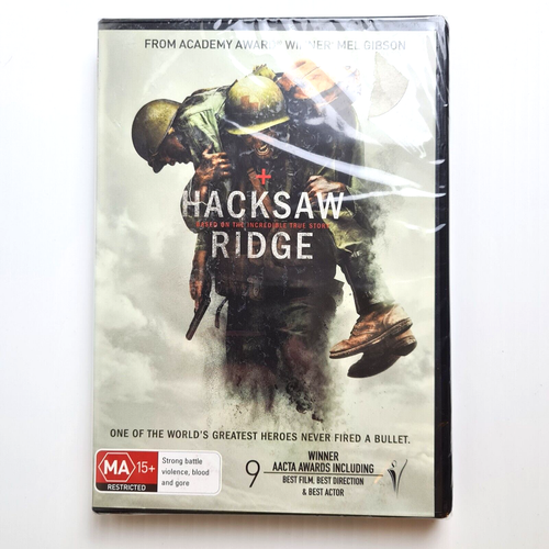 Hacksaw Ridge (DVD, 2016) GC Region 4 War Drama True Story Free Postage ...
