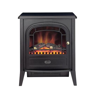 Dimplex Club Optiflame Electric Free Standing Stove Wood Effect Matt ...