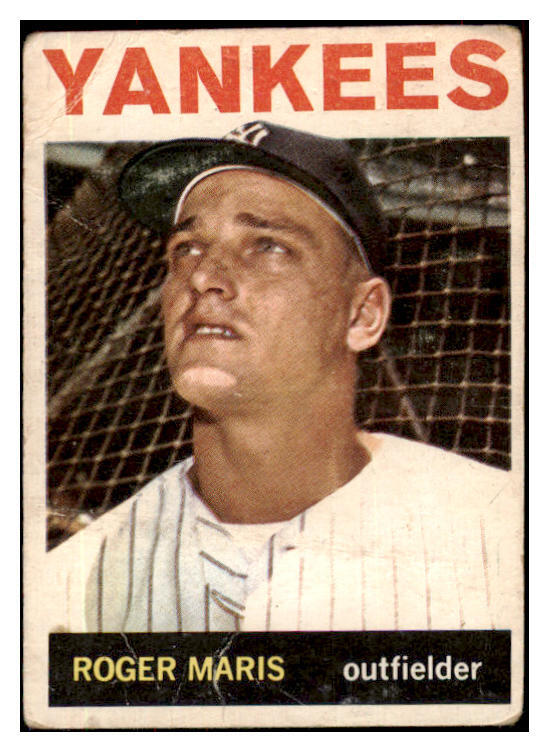 1964 TOPPS #225 ROGER MARIS YANKEES GOOD 484964 (KYCARDS) | eBay