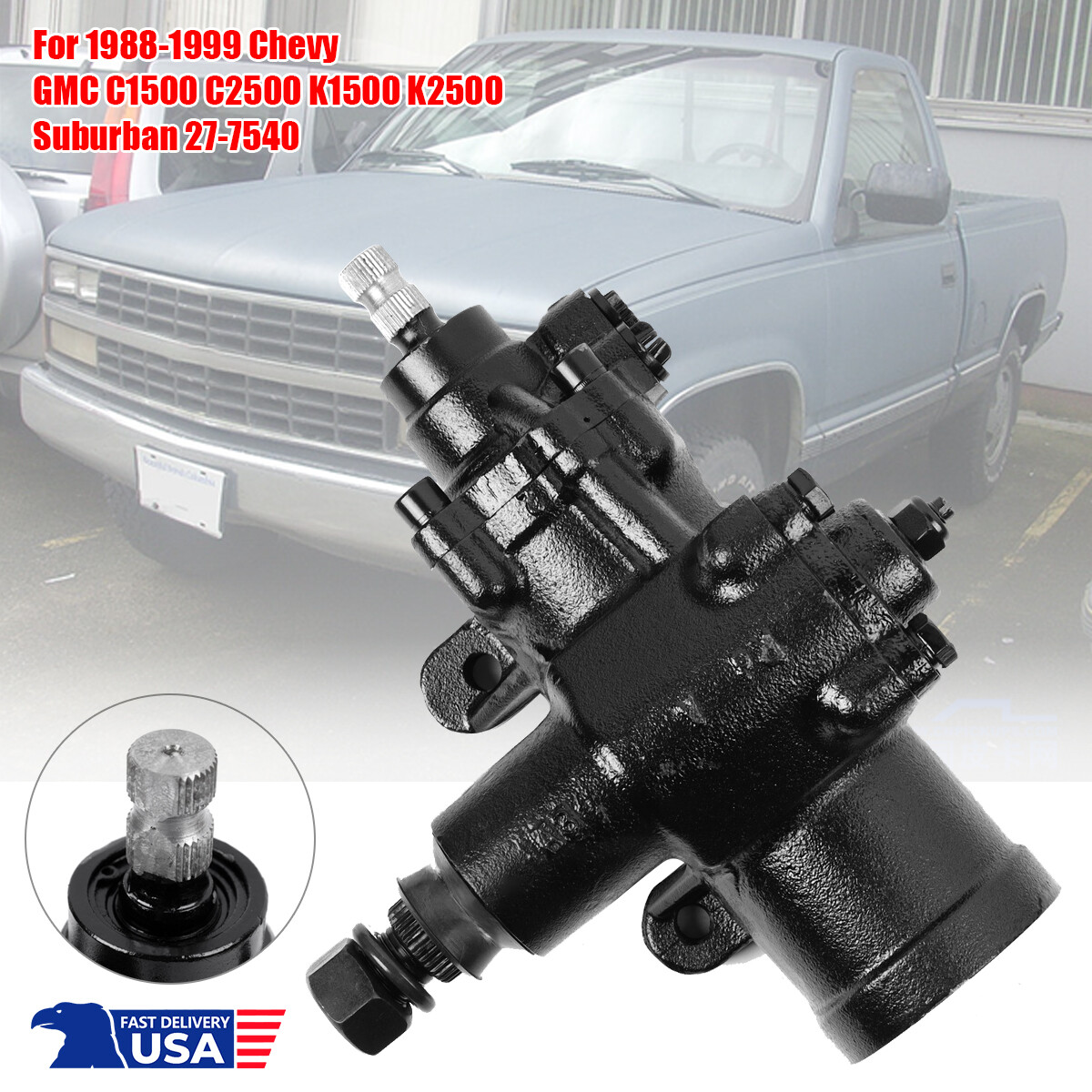 Power Steering Gear Box for Chevy GMC C1500 C2500 K1500 K2500 1988-1999 ...